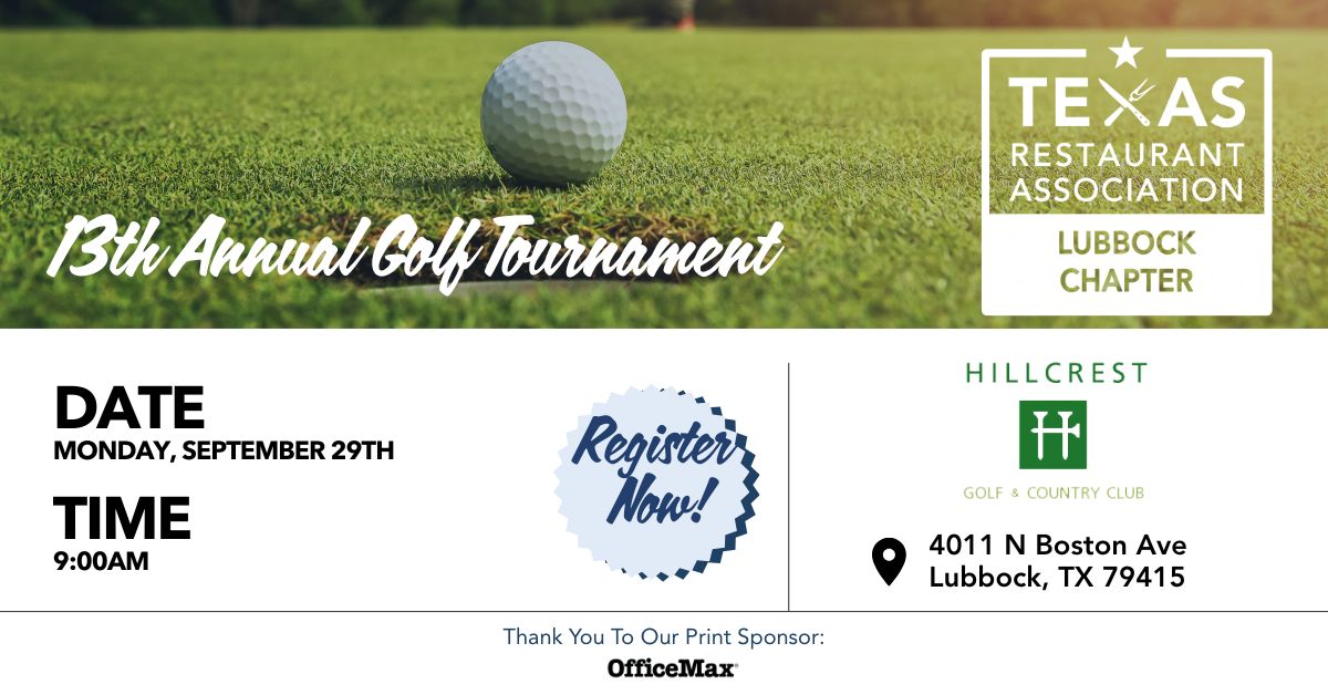 13th Annual Lubbock TRA Golf Classic